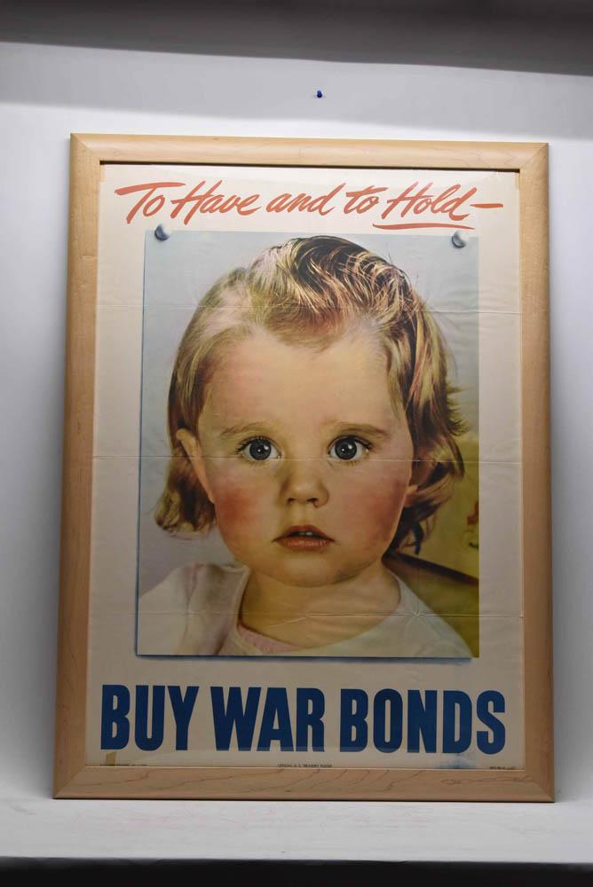 Original American World War Ii War Bonds Poster
