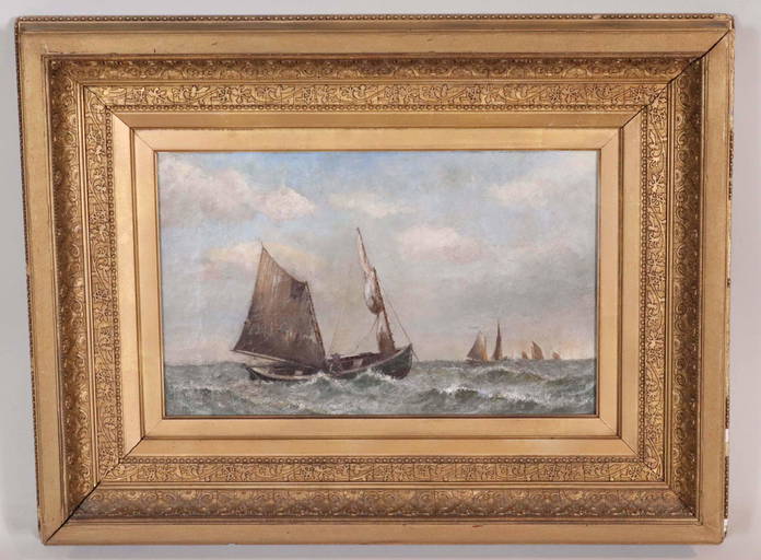Neil Mitchill, Ships at Sea, Oil on Canvas (#0198) on Jan 19, 2022 ...