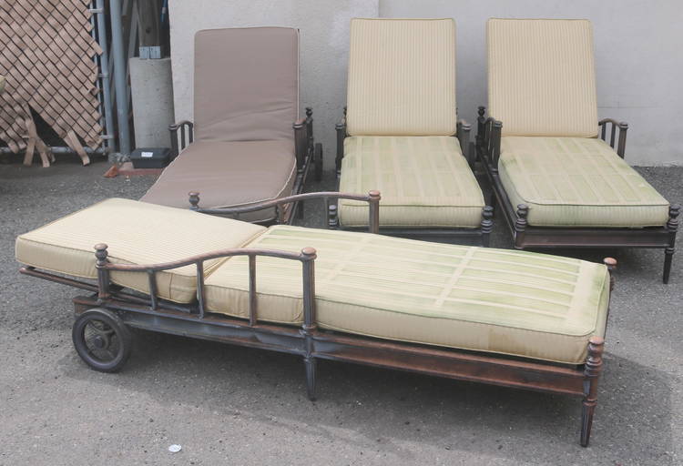 Four Frontgate Outdoor Chair Lounges