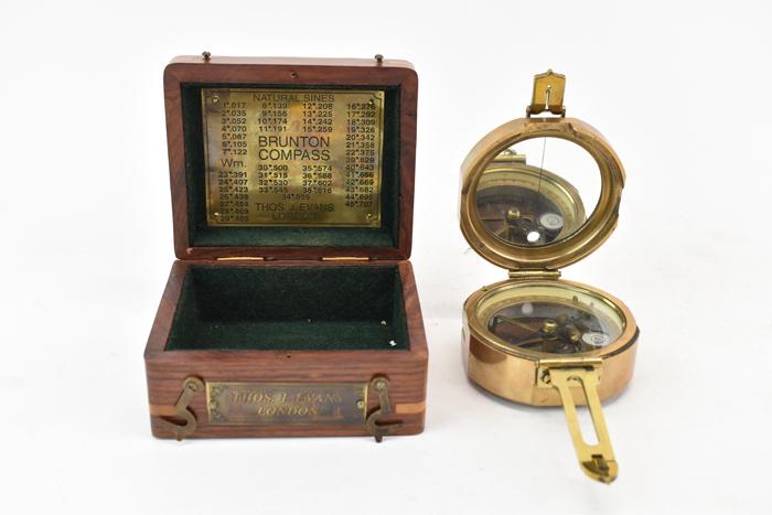 Thomas J. Evans London Brunton Compass