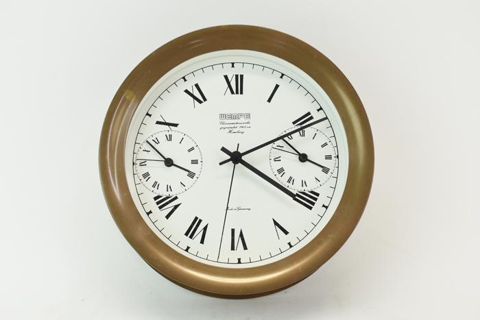 Antique Wempe Chronometerwerke Brass Ships Clock - Jun 23, 2022 | Nye ...