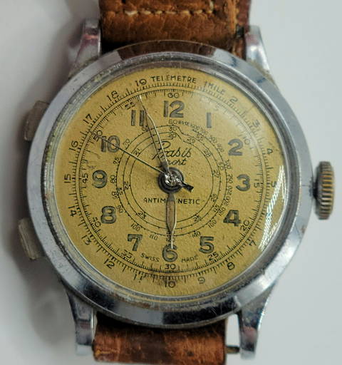 Vintage Mechanical Basis Sport Tachymeter Watch