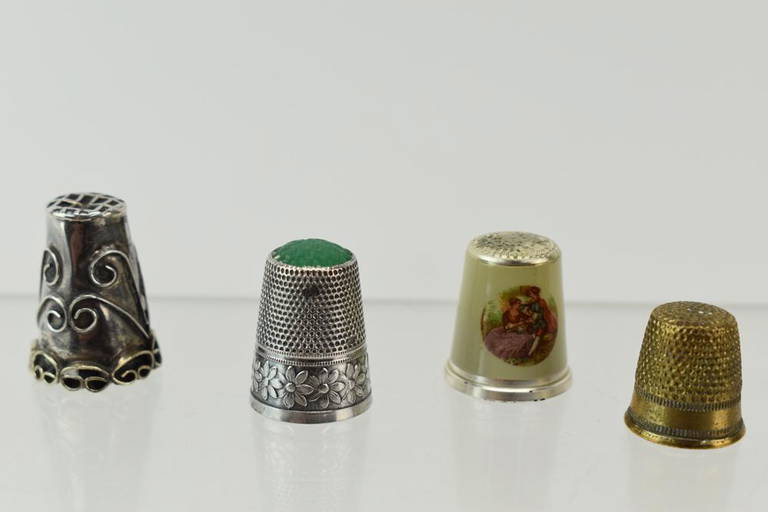 Group of Four Assorted Vintage Thimbles - Oct 06, 2022 | Nye & Company ...