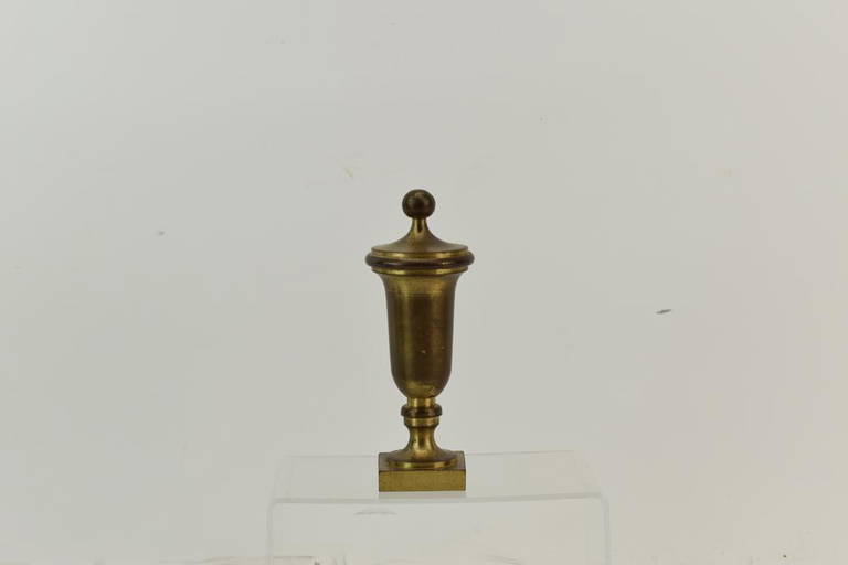 Solid Brass Classical Urn Finial Desk Object