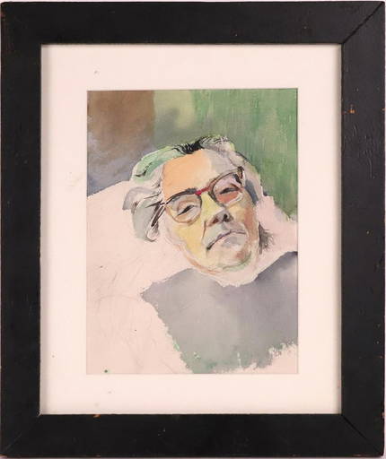 Alice Neel, Watercolor, Self Portrait - Oct 19, 2022 | Nye & Company in NJ