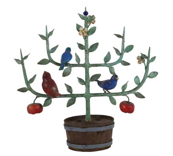 Italian Tole Espaliered Tree Sculpture
