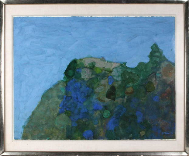 Leon Goldin, Gouache, "Summer IV" (#0318) on Mar 09, 2023 | Nye ...