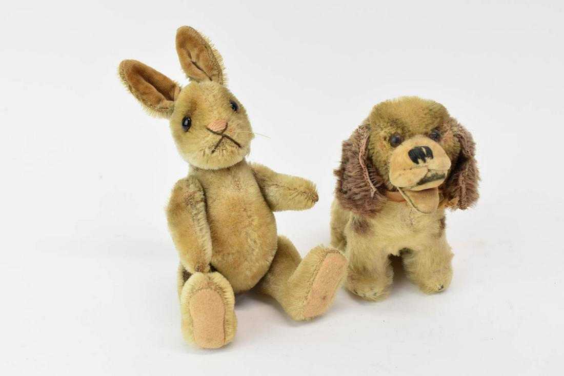 Vintage Steiff Rabbit and Spaniel - Mar 23, 2023 | Nye & Company in NJ