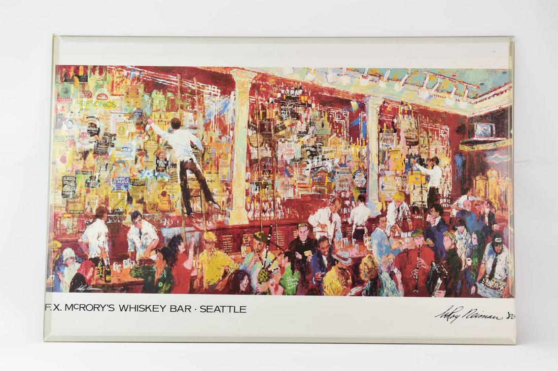 Leroy Neiman F.x. Mcrory's Whiskey Bar Signed Auction