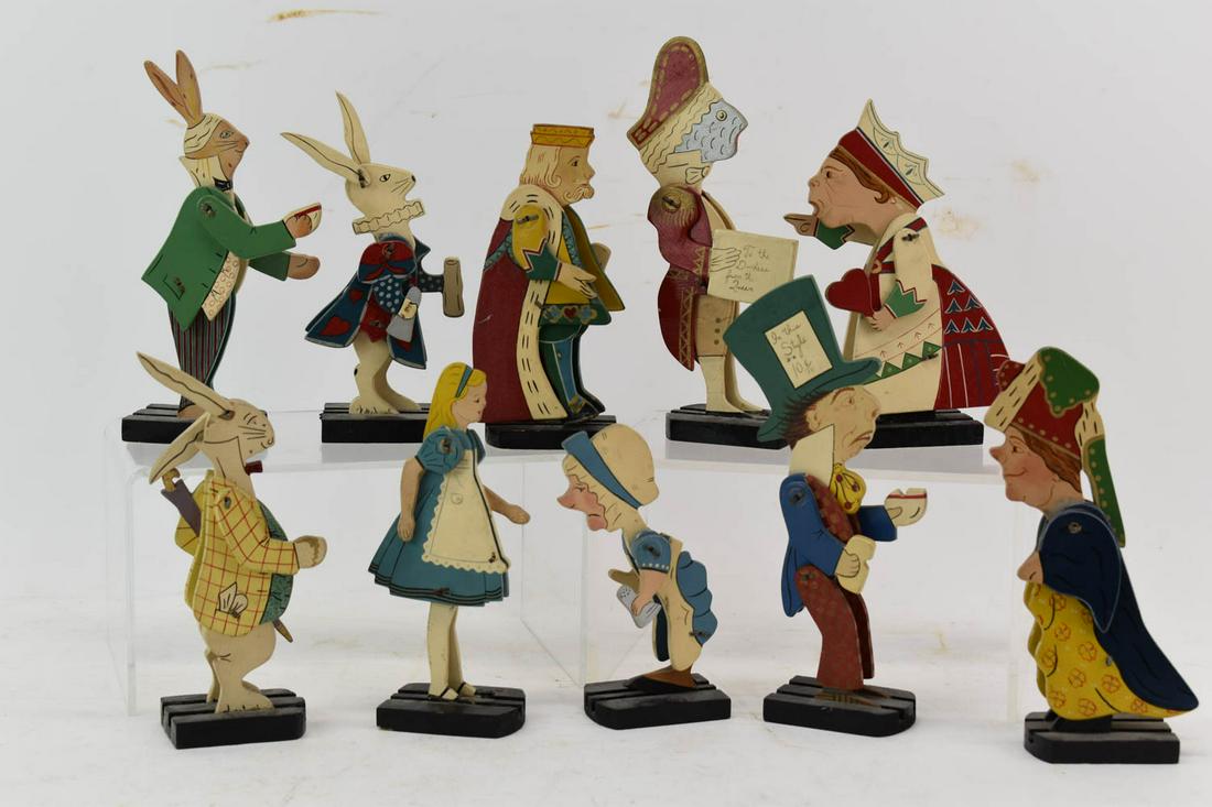 Group Of Assorted Alice In Wonderland Figures Auction