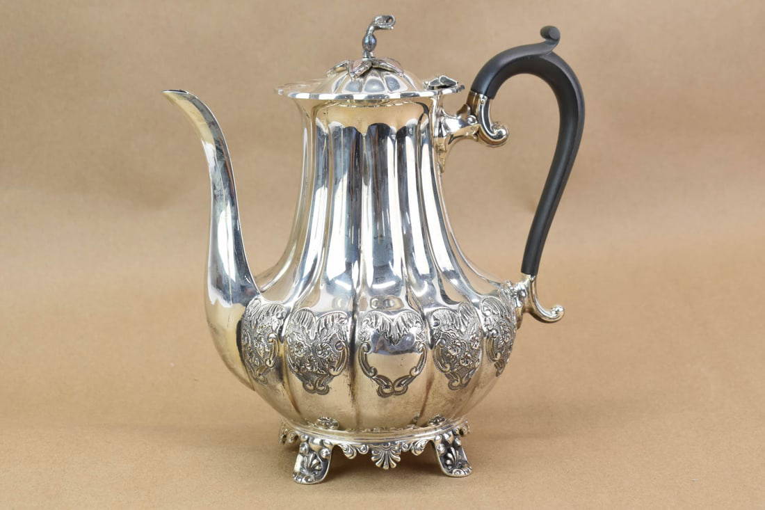 Edward Viner Sterling Silver Coffee Pot Auction
