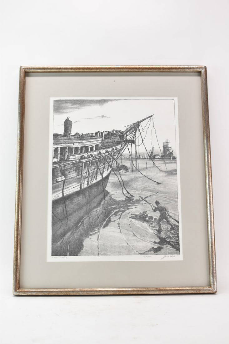 John Noble Limited Edition Signed Lithograph Iron Auction