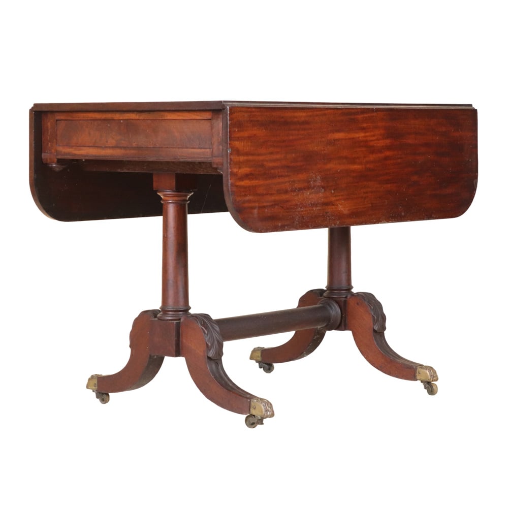 Isaac Ogden Classical Mahogany Pembroke Table Auction