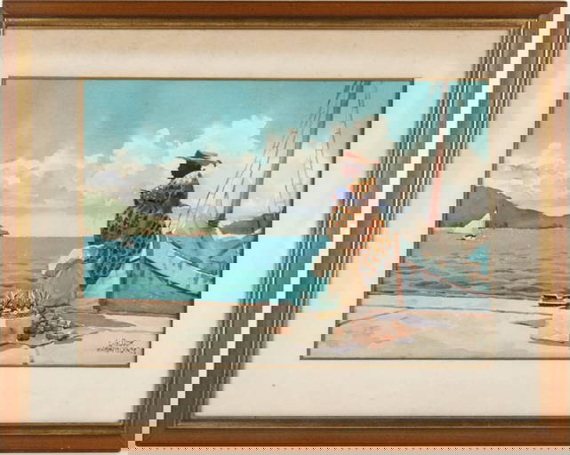 Larry Gluck, Watercolor, Virgin Islands