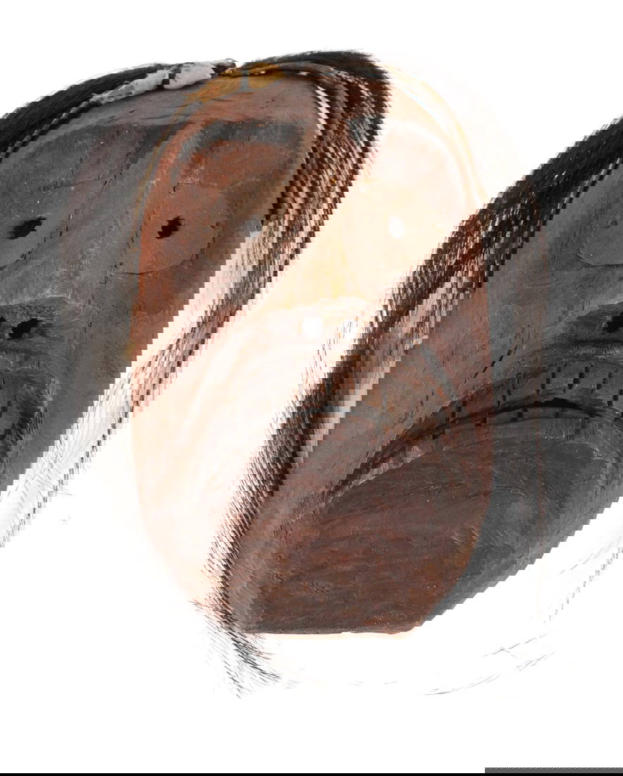 Iroquois False Face Early Hanging Mouth Mask Auction