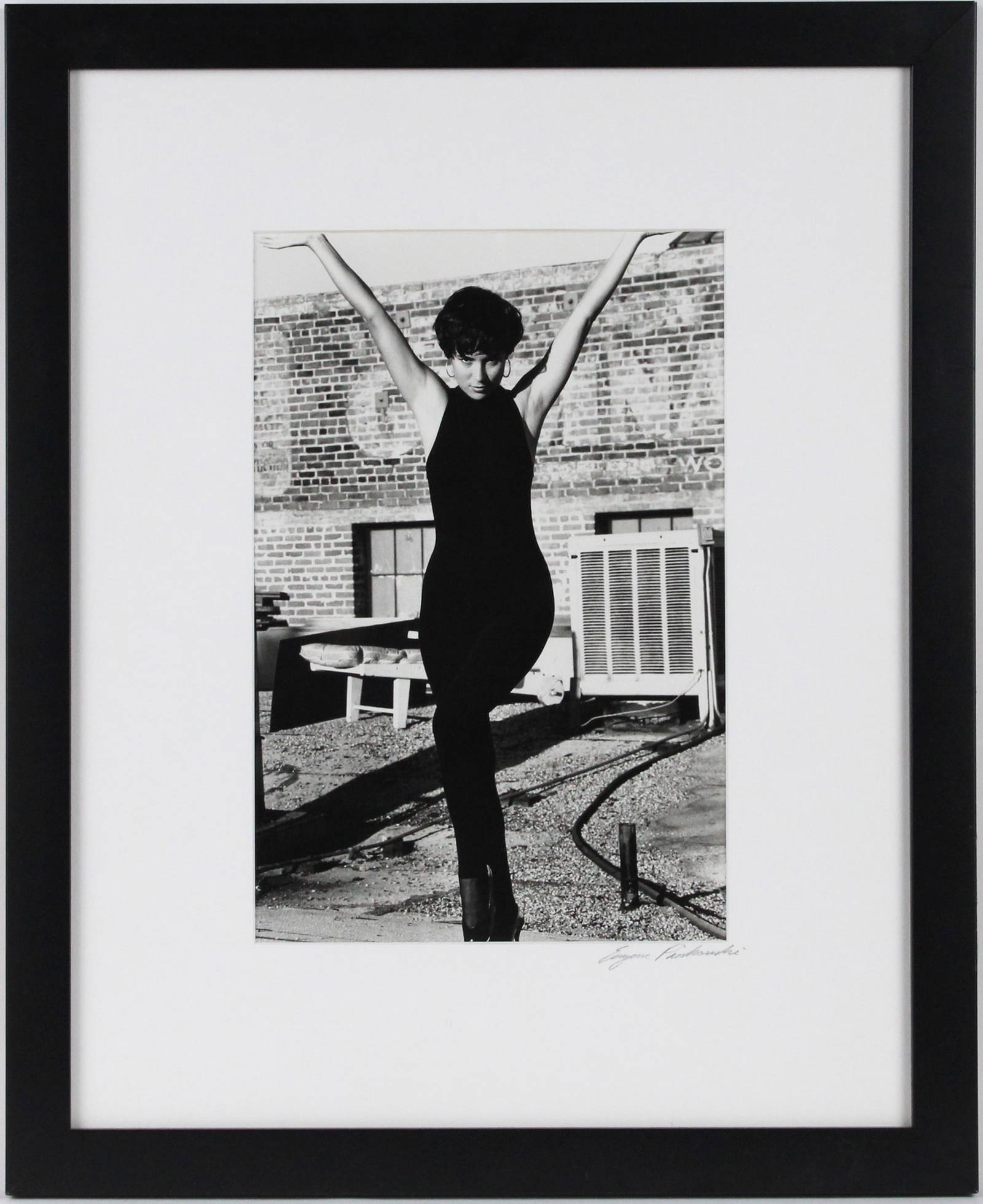 Eugene Pinkowski, American 1954-, Jennifer Tilly, Black And White ...