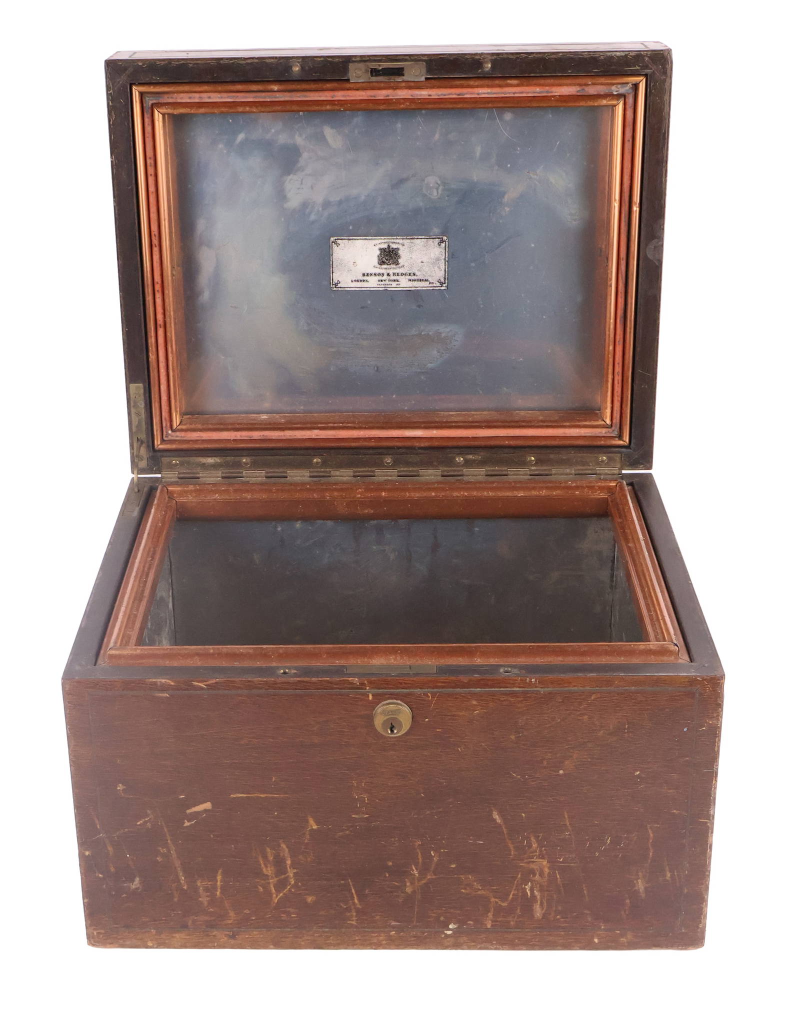 Benson And Hedges Copper And Metal Lined Humidor Auction