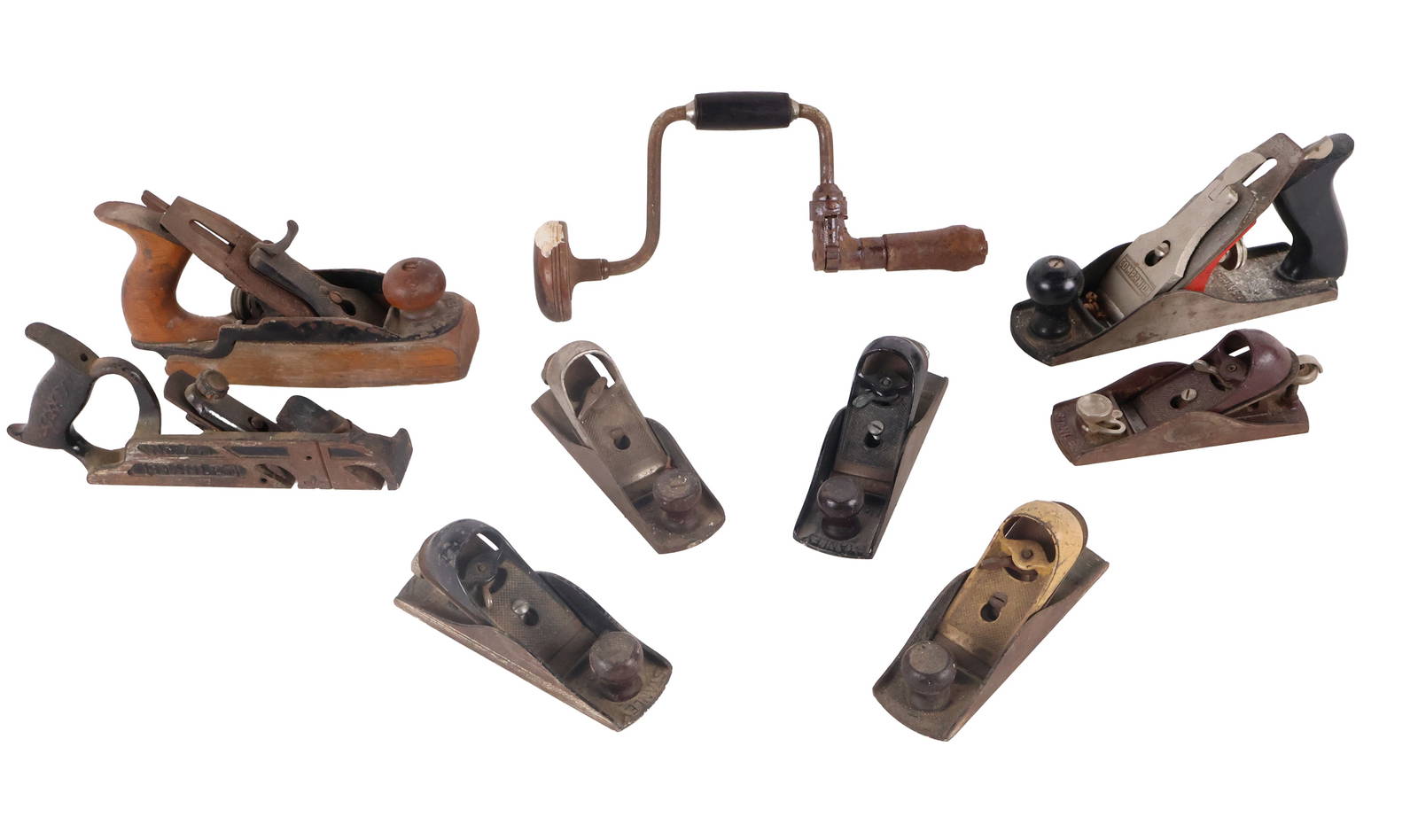 Assort Group Of Vintage Hand Planes Auction