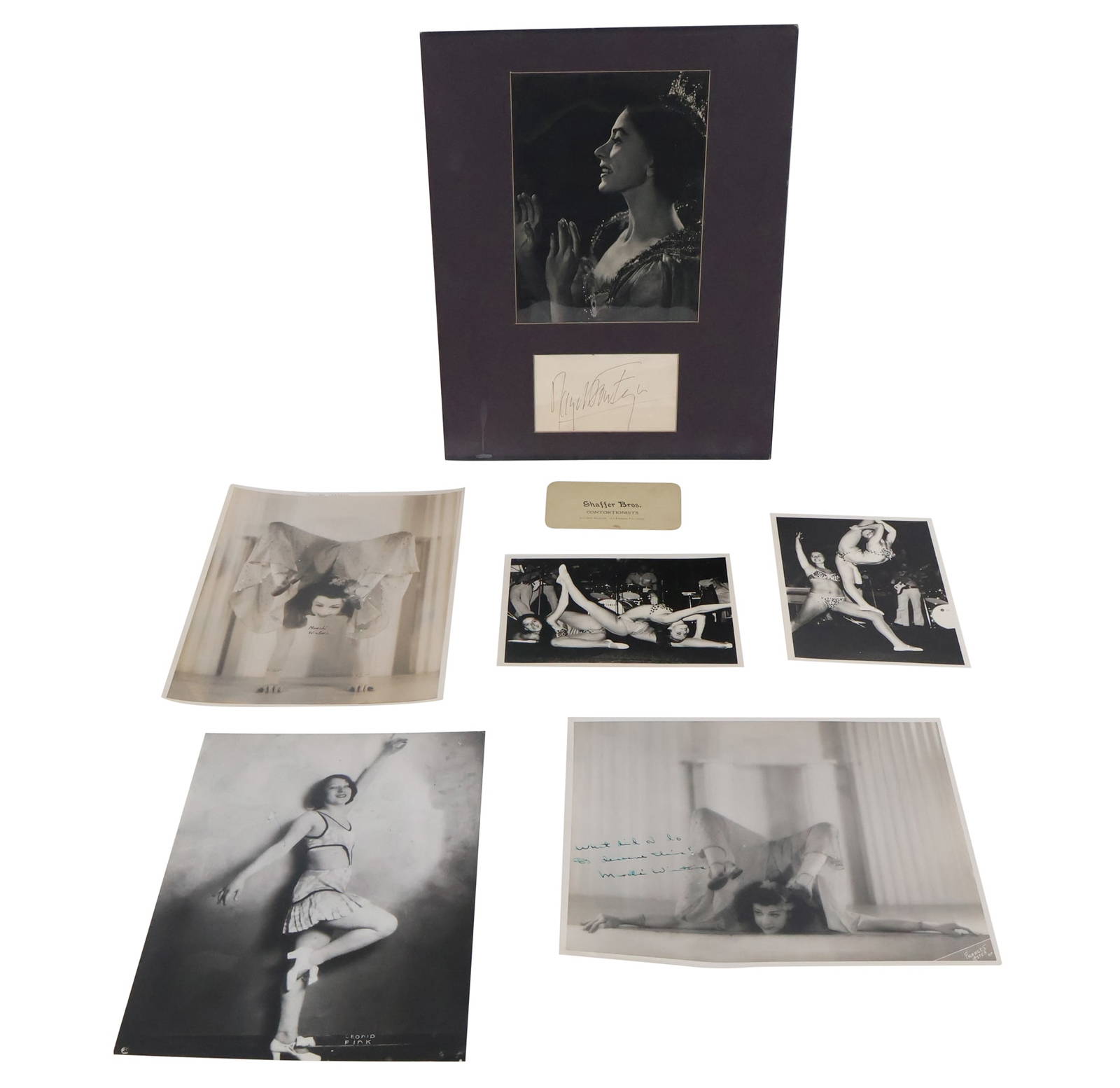 Group Of Vintage Photos Of Contortionists Auction