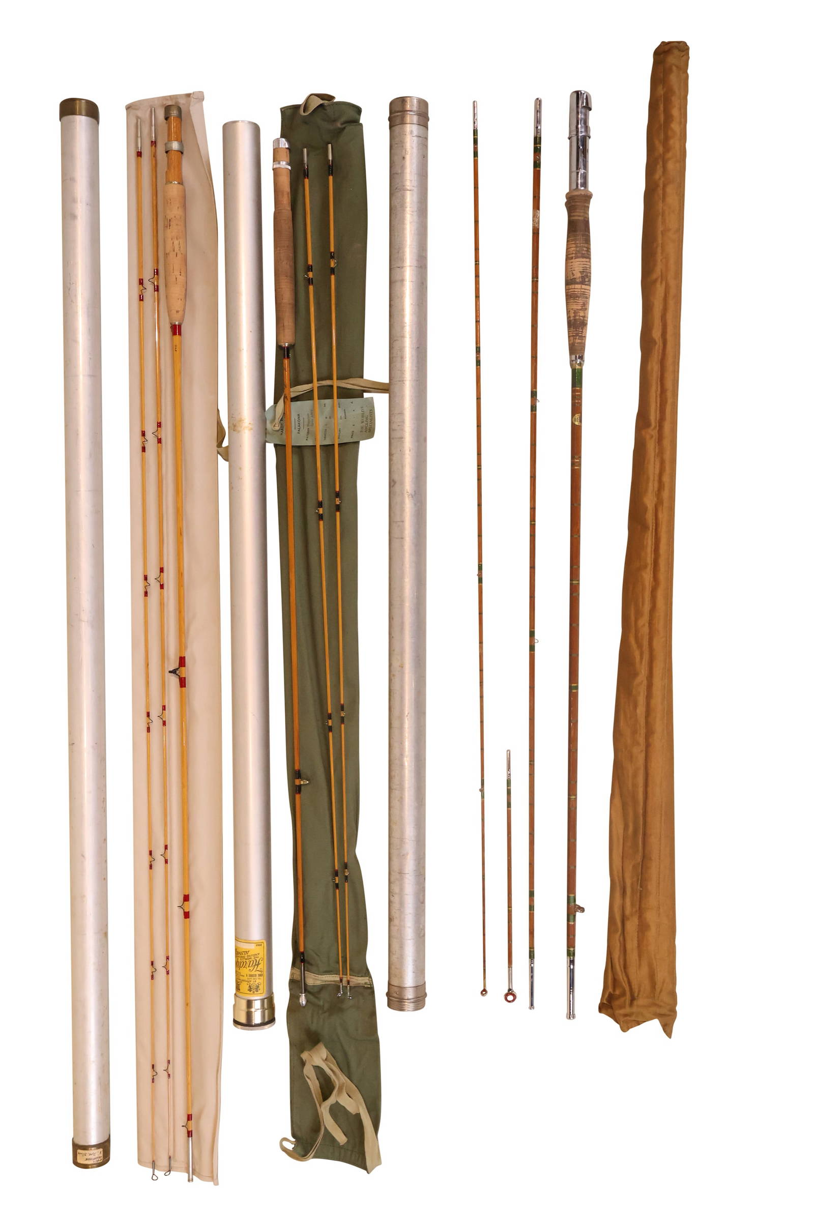 Three Vintage Split Bamboo Fly Rods Auction