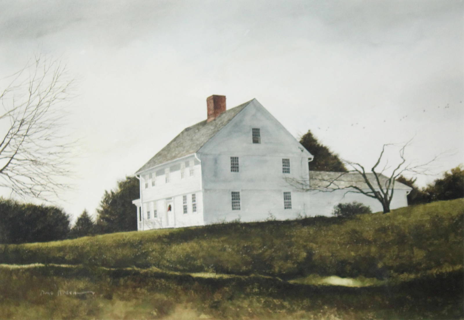 Doug Brega, America 1948, Bishops Corner, Watercolor Auction