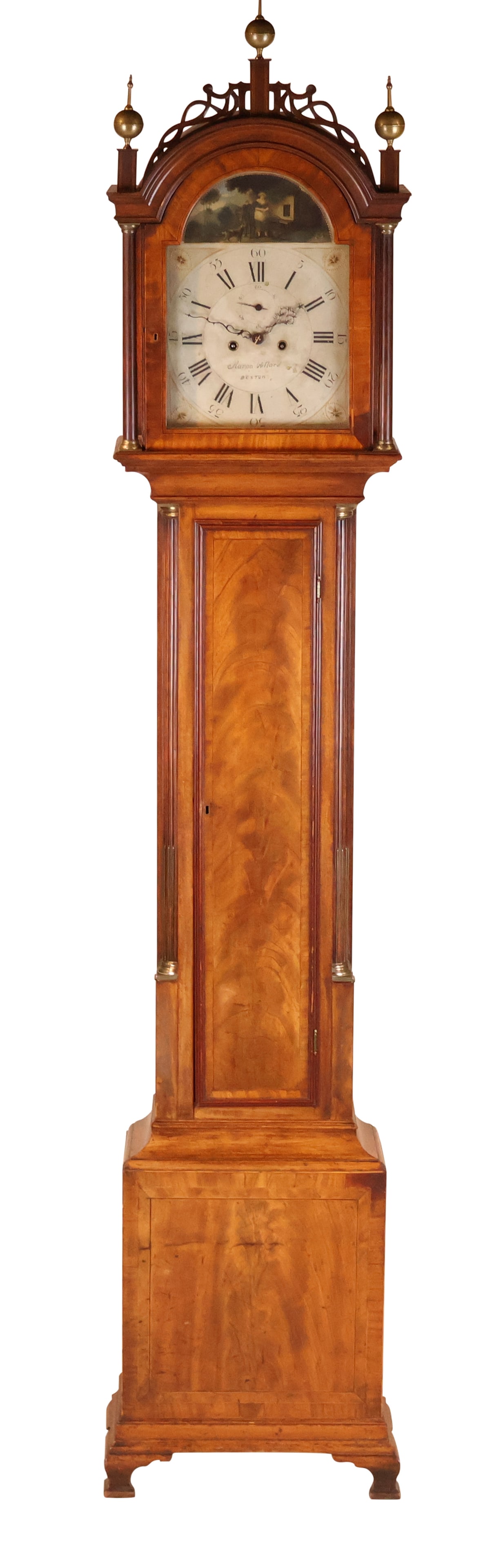 Federal Brass-mounted Inlaid Mahogany Tall-case Clock Auction