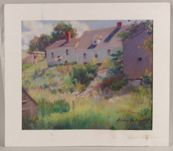 Pastel, Row Of Houses, Alden Baker