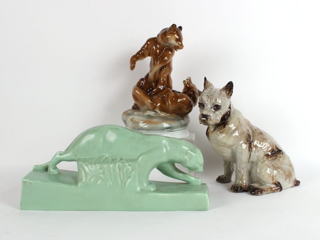 Three Ceramic Animal Figures