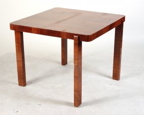 Modernist Art Deco Walnut Square Pedestal. Step b : Lot 12