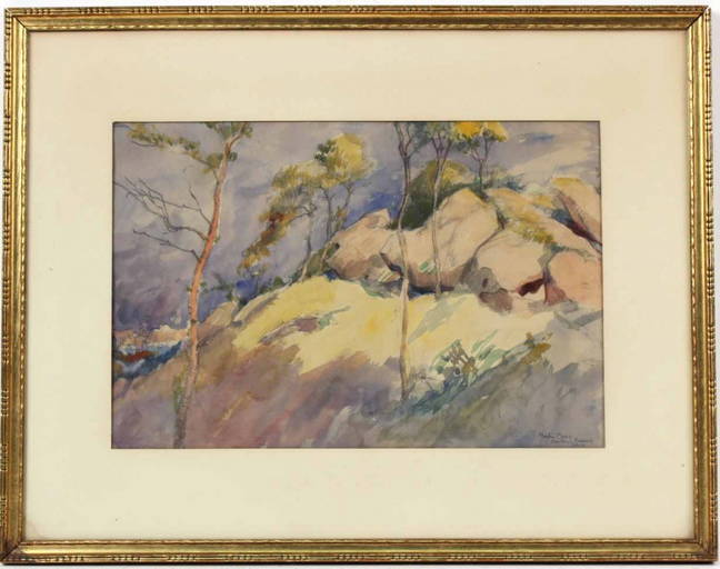 Watercolor Landscape, Martin Baer