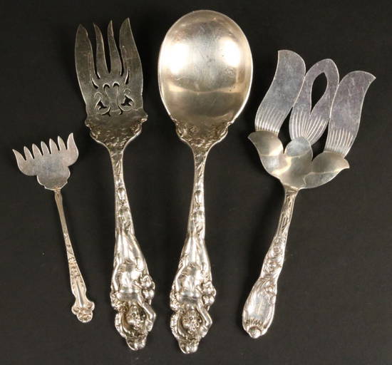 Group Of Sterling Silver Flatware Serving Pieces
