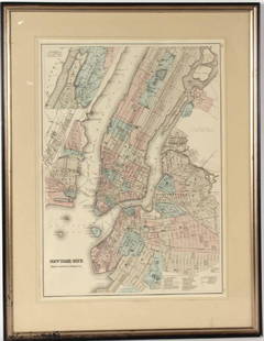 1889 Map Of New York
