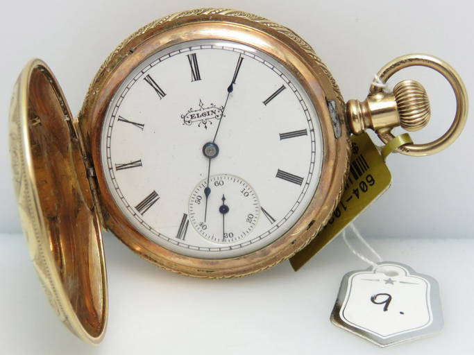 Antique Elgin Gold Filled Pocket Watch, Hunter Case