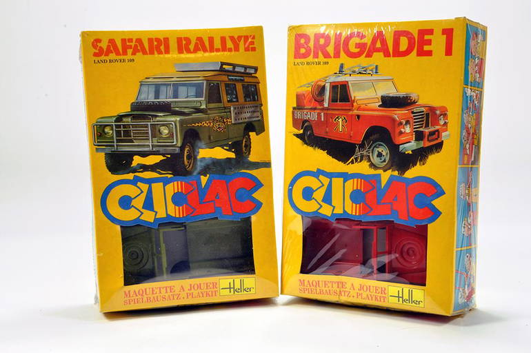 Rare Heller Clic Clac Land Rover Model Kits Comprising
