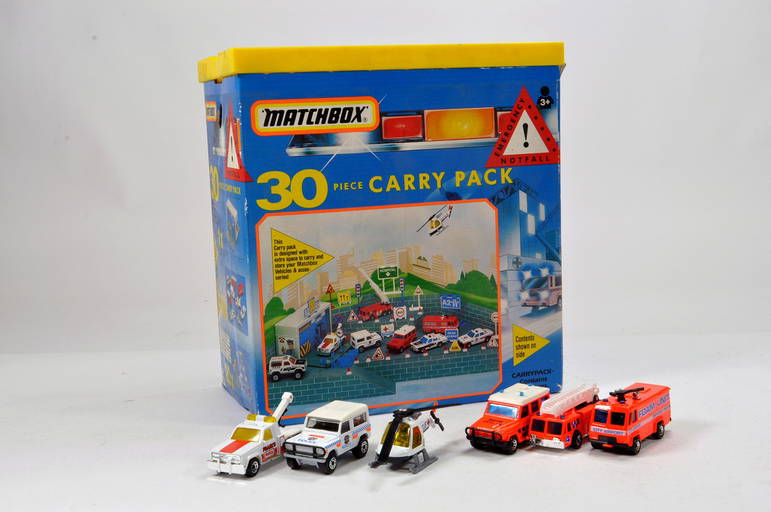 Matchbox 30 Pc Carry Pack. Complete.
