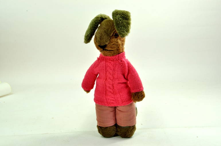 1940s/50s Vintage Bunny Rabbit. Two Toned Rabbit, With
