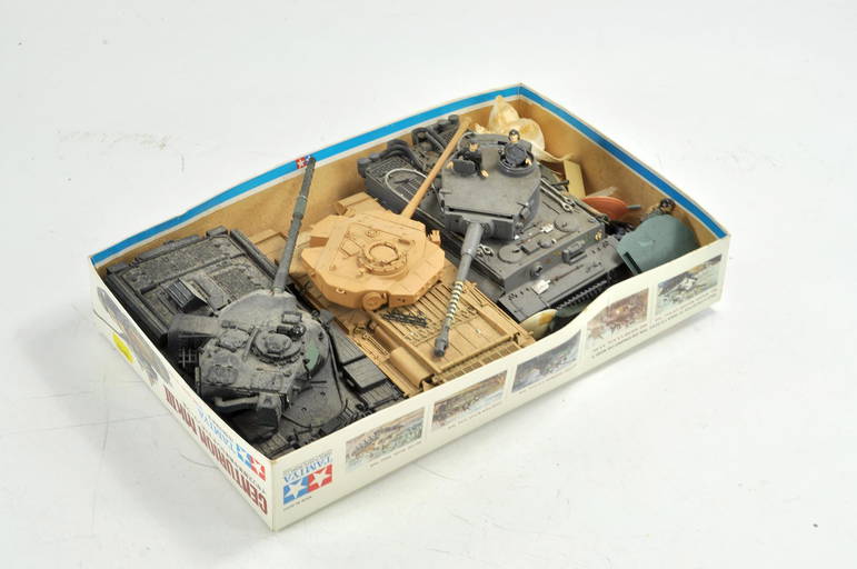 Trio Of Kit Built And Finished Tamiya Plastic Tanks