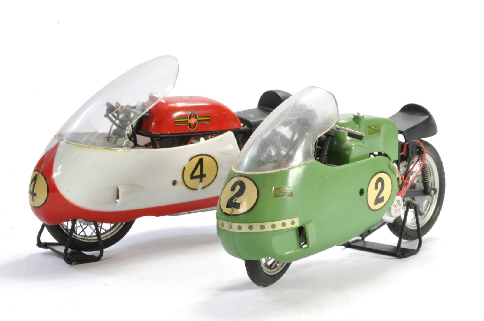 Protar (italy) Pair Of 1/9 Assembled Plastic Motorcycles Including Moto ...