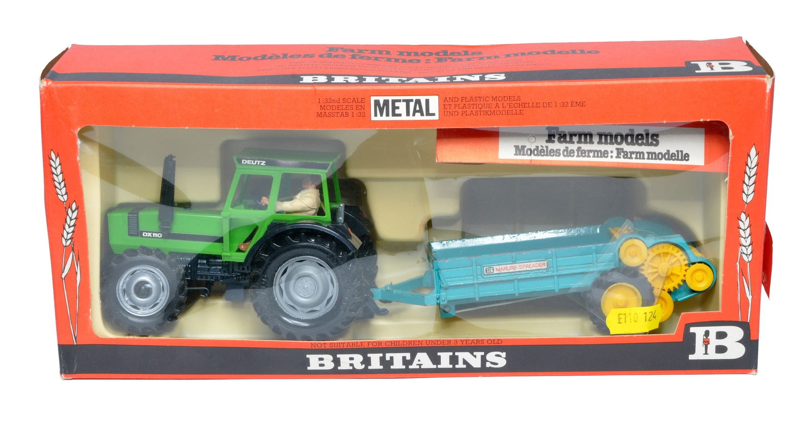 Britains Farm 1/32 Diecast Model Issue Comprising No. 9596 Deutz Dx110 ...