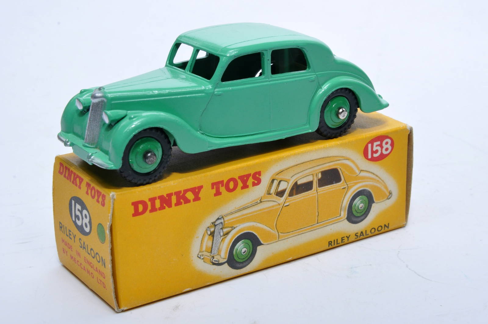 Dinky No. 158 Riley Saloon. Single Issue Is In Green, With Green Hubs ...