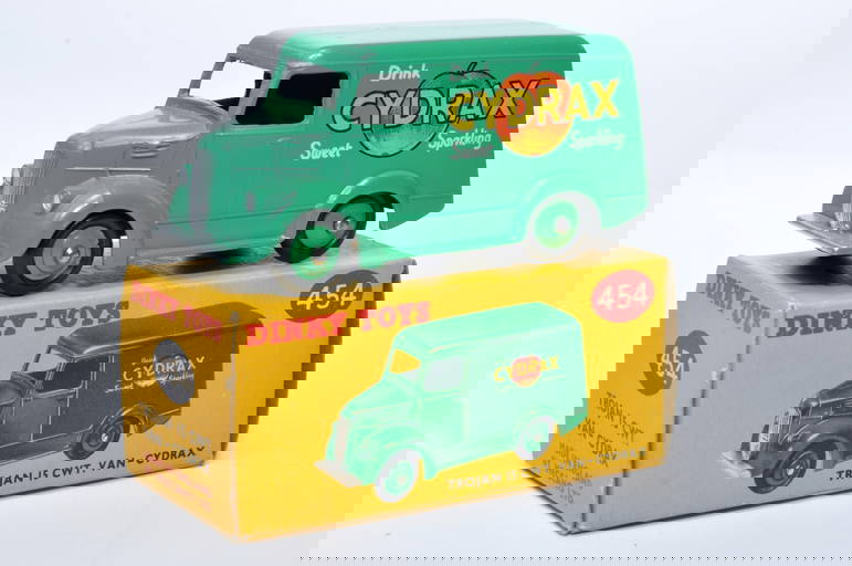 Dinky No. 454 Trojan Van, Cydrax. Single Issue Is In Green, With Green ...