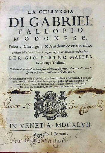 GABRIELE FALLOP(P)IO (1523-1562): La Chirurgia di Gabriel Fallopio ...