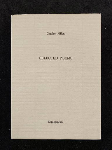 CZESLAW MILOSZ: Selected poems Eurographica Helsinki, 1986 (#0338) on ...