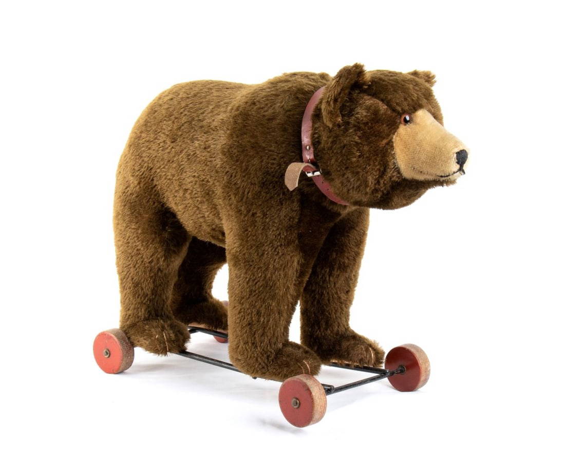 Steiff Bear On Wheels Auction