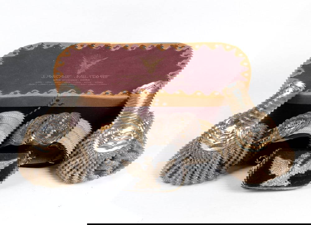 Colonel's Full Dress Uniform Shoulder Strap And Shoulder Pads, Cased ...