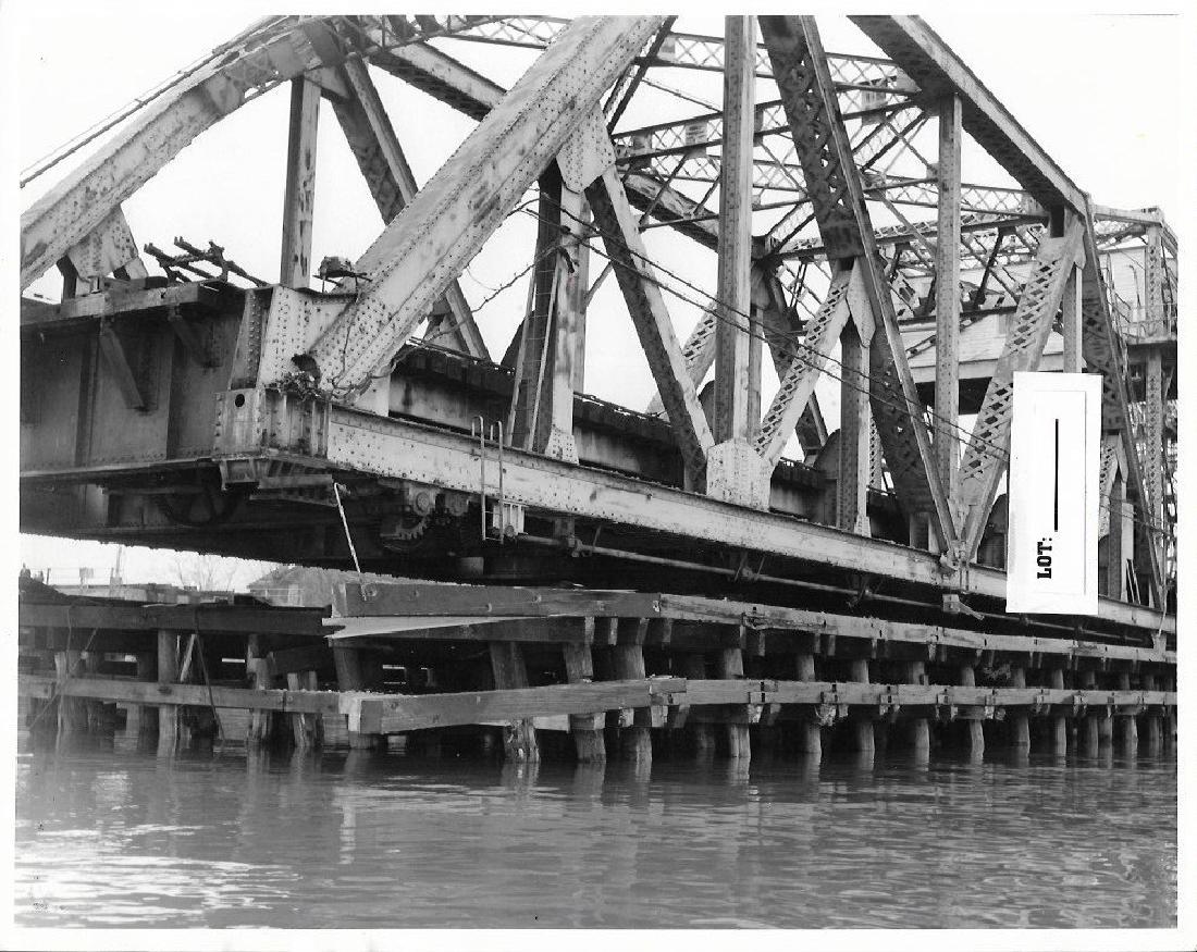 B&W 1940'S Train Railroad Bridge By Nick Bogner