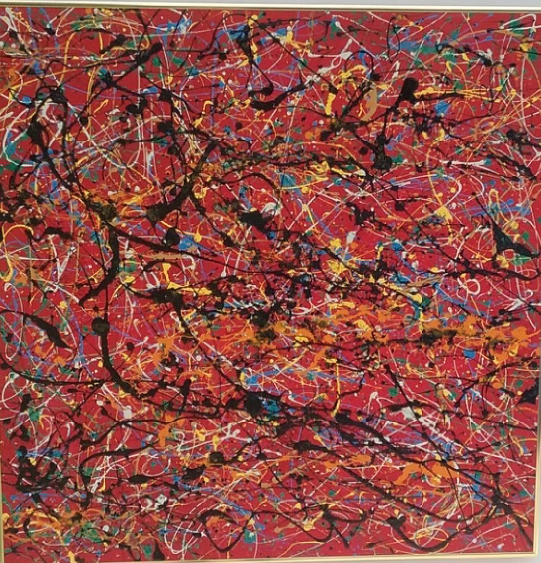 1951 Jackson Pollock Abstract Painting Signed