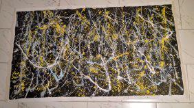 XXL Jackson Pollack Painting on Canvas (#0414) on Dec 16, 2022 | Royal ...