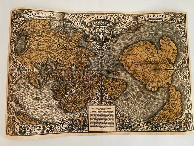 1530s Old Map Of The World (repo) Auction