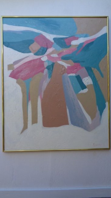 Stephen Kaye (2198 S.f) Mid Century Modernist Painting